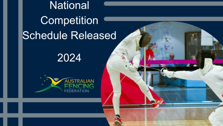 Release of Competition Schedule for 2024 | Australian Fencing Federation